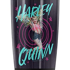 Birds of Prey Harley Quinn On Target Stainless Steel Tumbler 20 oz Coffee Travel Mug/Cup, Vacuum Insulated & Double Wall with Leakproof Sliding Lid | Great for Hot Drinks and Cold Beverages