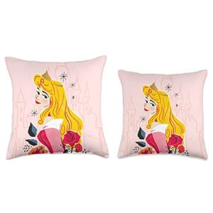 Disney Princess Aurora Sleeping Beauty Soft Pink Throw Pillow, 18x18, Multicolor