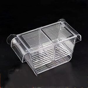 technologymatter fish breeder box aquarium divider tank fish shrimp guppy clownfish breeding hatchery (small)