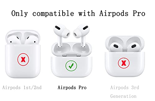 Airpods pro Case with Shell Pearl Keychain, Cute Airpods pro 3 Protective Cover Skin for Girl Women Men Glitter Soft TPU Case Compatible with Apple AirPod Pro 2019 (White Pearlescent)