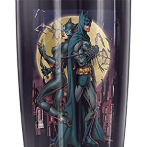 Logovision Batman and Catwoman Paint the Town Stainless Steel Tumbler 20 oz Coffee Travel Mug/Cup, Vacuum Insulated & Double Wall with Leakproof Sliding Lid | Great for Hot Drinks and Cold Beverages