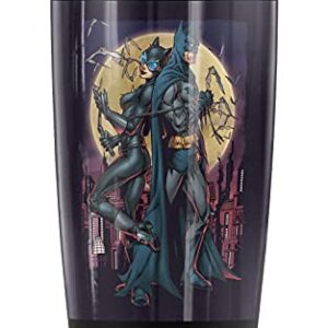 Logovision Batman and Catwoman Paint the Town Stainless Steel Tumbler 20 oz Coffee Travel Mug/Cup, Vacuum Insulated & Double Wall with Leakproof Sliding Lid | Great for Hot Drinks and Cold Beverages