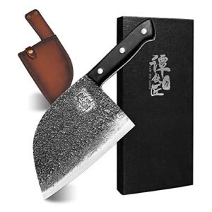 chef knife,serbian chefs knife,professional meat cleaver camping high carbon steel butcher knife,forged kitchen knives