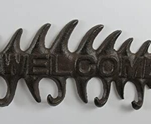 Cast Iron -Welcome- Fish Bone Key Rack