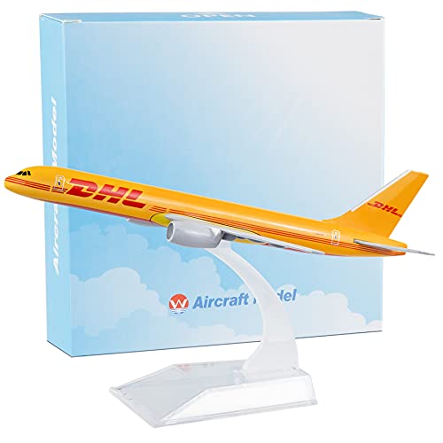 Busyflies Model Airplane 1:400 Scale Diecast Planes Model DHL 757 Model Aircraft Model for Birthday Gift