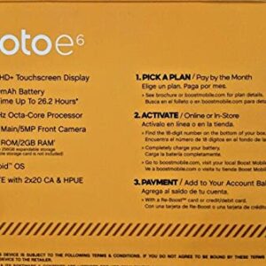 Boost Mobile Motorola Moto e6 16GB Prepaid Smartphone