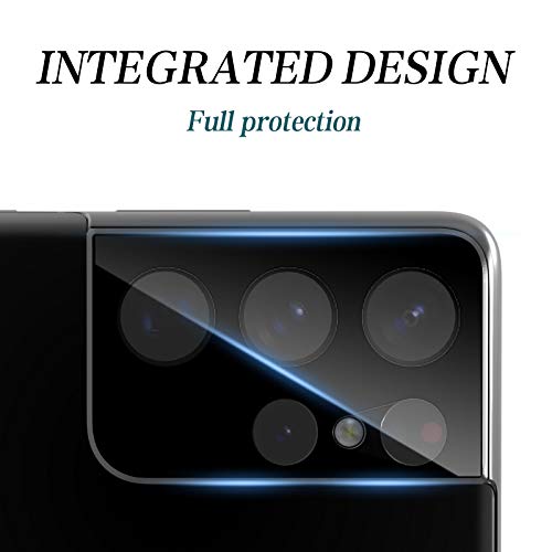 CloudValley Camera Lens Protector for Samsung Galaxy S21 Ultra 6.8 inch, [3 Pack] Anti-Scratch Tempered Glass Back Camera Protection [Ultra-Thin], Black