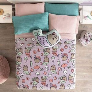 dreampartyworld,pusheen the cat plush trhow blanket super soft fluffy fleece bedding decoration limited edition,purple