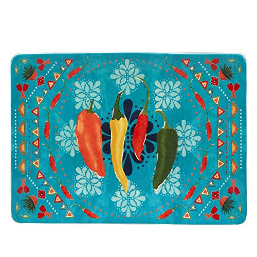 Certified International Fiesta Rectangular Platter,14" x 10" x 1", Multicolor