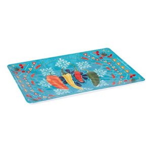 Certified International Fiesta Rectangular Platter,14" x 10" x 1", Multicolor