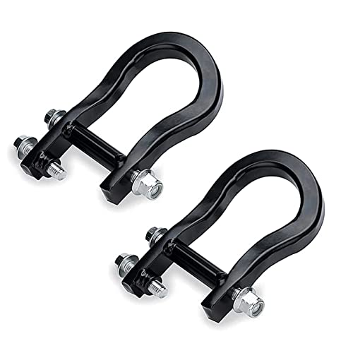 Gelessy Front Recovery Hooks 84072463 23236699 19159115 Compatible with 2007-2018 Chevy Silverado Sierra 1500 - Black Tow Hooks (2pack)