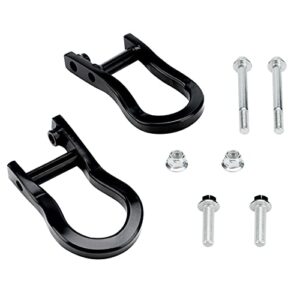 Gelessy Front Recovery Hooks 84072463 23236699 19159115 Compatible with 2007-2018 Chevy Silverado Sierra 1500 - Black Tow Hooks (2pack)