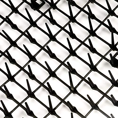 Hmyomina 8.2 FT Cat Scat Mat with Spikes Black Cat Deterrent Mats Plastic Scat Mat for Cats Include 6 Staples