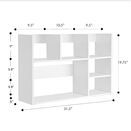 TY ARTS & CULTURE - Storage Closet Rack Office Home Bathroom Shelves Storage - Multi Functional Sizes cabinets Shelves Extra Large White Desk Organizer Shelves Case Racks Multi Units Storage System