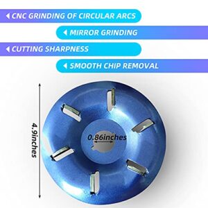 125mm Diameter 22mm Bore Metal Cow Cattle Hoof Trimming Cutter Livestock Sheep Foot Trimmer Disc Plate-Blue