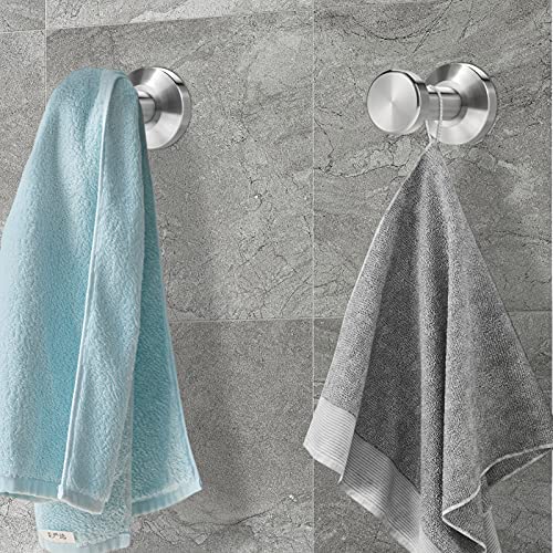 PENGZHEDI Robe Hook,Brushed SUS 304 Stainless Steel Coat Hooks for Bathroom ,Sturdy and Stylish Wall Towel Hook,2 Pack