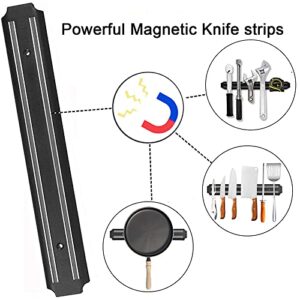 Magnetic Knife Holder,15in Magnetic Knife Strip for Wall, Powerful Magnetic Knife Rack, Securely Hang Knives on Multipurpose Tool Holder