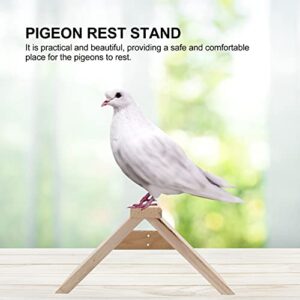 balacoo 2pcs Pigeon Perches Woodden Dove Rest Stand Pigeons Rest Stand Bird Perches Durable Wood Roost Racing Pigeon Stand Frame for Dove Swallow Birds