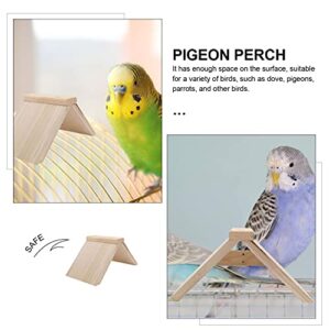 balacoo 2pcs Pigeon Perches Woodden Dove Rest Stand Pigeons Rest Stand Bird Perches Durable Wood Roost Racing Pigeon Stand Frame for Dove Swallow Birds