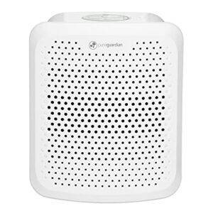 germguardian AP201W Pluggable Air Purifier with Nightlight, Odor-Eliminating Aromatherapy Essential Oil Pad Included, 7-in Pluggable Air Purifier, White