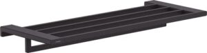 hansgrohe -towel rack with holder 26-inch holder in matte black, 41751670