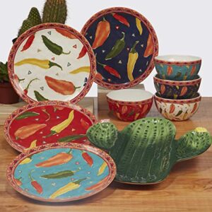 Certified International Fiesta Square Platter,12.5" x 12.5" x 1.25", Multicolor, (37144)