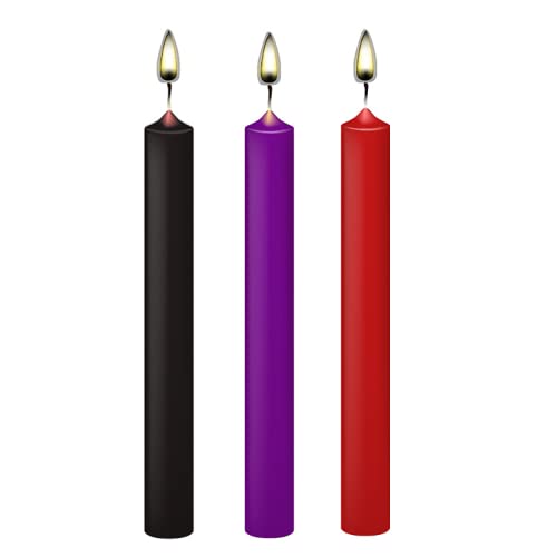 WEIHAI Low Temperature Candles Low Heat Candles Romantic Wax Play Candles for Lovers Couples Wedding