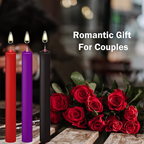 WEIHAI Low Temperature Candles Low Heat Candles Romantic Wax Play Candles for Lovers Couples Wedding