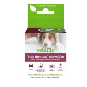 stop the runs | anti diarrhea chewables | 6 count