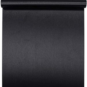 Self Adhesive Thick Vinyl Black Brushed Metallic Stainless Steel Contact Paper for Fridge Refrigerator Dishwasher Stove Kitchen Appliances 15.7x117 Inches