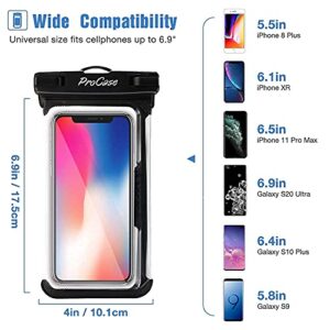 ProCase Universal Waterproof Case Cellphone Dry Bag Pouch Bundle with JOTO Universal Waterproof Pouch Cellphone Case (2 Pack)