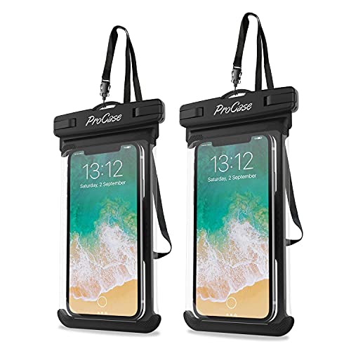 ProCase Universal Waterproof Case Cellphone Dry Bag Pouch Bundle with JOTO Universal Waterproof Pouch Cellphone Case (2 Pack)