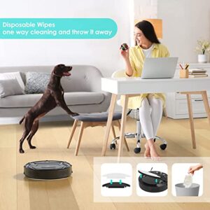 Lefant Vacuum and Mop Combo, WiFi/App/Alexa Control, 2000Pa Strong Suction 2 in 1 Mopping Robotic Vacuum Cleaner, Self-Charging, Tangle-Free, Slim, Ideal for Hard Floor, Pet Hair, Carpet M210B