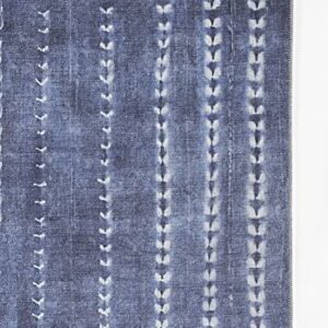 Novogratz by Momeni Bolt Polyester Denim Area Rug 9' X 12'