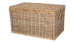 kouboo rattan kobo decorative storage trunk with lid, large