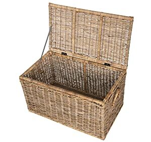 Kouboo Rattan Kobo Decorative Storage Trunk with Lid, Large