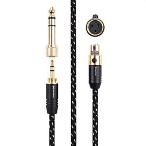 Cable Matters Premium Braided 3.5mm to Mini XLR Headphone Cable 4 ft - Compatible with Beyerdynamic DT 1770 Pro, DT 1990 Pro, AKG K240, K182, K175, K182, K245, K371, and Q701 Headphones