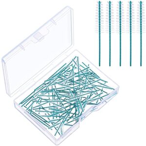 cowwell interdental brush teeth soft dental picks tooth floss interdental brush betweens interdental brush refills white refills for tooth cleaning (middle, 30 pieces)