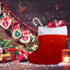 KIMOBER Oversized Giant Felt Christmas Stocking, Jumbo Hanging Christmas Stockings for Family Party Decorations - 45"