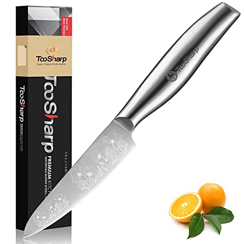 TooSharp Paring Knife for Cooking, Update Fit Non-stick Peel, Lightweight And Convenient, Easy To Control For Home Kitchen/Restaurant/travel, 304 Stainless Steel Handle, Good Helper For Cooking