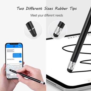 Stylus Pens for Touch Screens, Abiarst Stylus Pens High Precision Capacitive Stylus for iPad iPhone Tablets Samsung Galaxy All Universal Touch Screen Devices (4-Pack Black/Blue/Silver/Rose Pink)