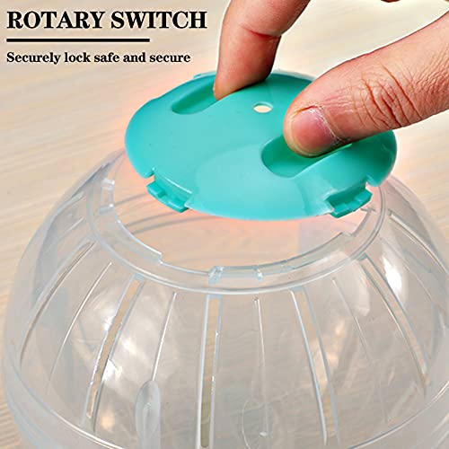 2 Pieces Hamster Exercise Ball, 5.7 Inch Hamster Running Ball Transparent Plastic Hamster Ball Wheel for Dwarf Hamsters Small Pets to Reduce Boredom and Increase Activity