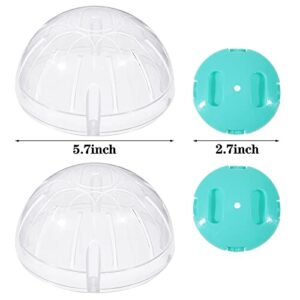 2 Pieces Hamster Exercise Ball, 5.7 Inch Hamster Running Ball Transparent Plastic Hamster Ball Wheel for Dwarf Hamsters Small Pets to Reduce Boredom and Increase Activity