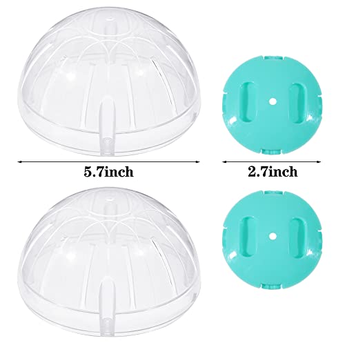 2 Pieces Hamster Exercise Ball, 5.7 Inch Hamster Running Ball Transparent Plastic Hamster Ball Wheel for Dwarf Hamsters Small Pets to Reduce Boredom and Increase Activity