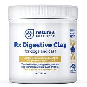 rx clay for digestion for cat and dog stomach relief. cat and dog anti diarrhea medication. cat and dog stomach upset medicine for cat and dog diarrhea. extra large 210 grams. veterinary grade.