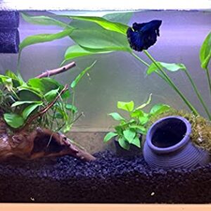 Mairuker Ceramic Jar Aquarium Decoration Fish Shrimp Breeding Cave Fish Tank Ornaments for Betta Fish Amano Shrimp Cichlid to Play,Hide and Rest