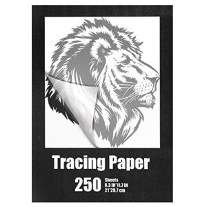 250 sheets a4 tracing paper for drawing light up tracing paper pad translucent paper sketching tracing paper for kids pencil marker ink diy crafts painting works