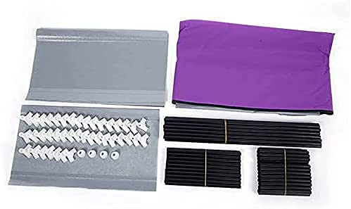 Mekek Shoe Rack Closet, Non-Woven 9 Tier Shoe Rack Shoe Shelf Storage Closet Organizer Cabinet (Purple)