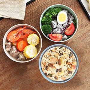 Cereal Bowls，6 Pack 24 oz Bowls Set, Food Grade Safe Durable PP Bowls for Soup, Salad, Cereal, Pasta, Yogurt, Heat and Cold Resistant, Dishwasher Safe Bowls，eco- friendly and degradable