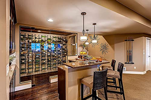 Easy Install Floating Wine Rack | Vertical Wall Mount Wine Rack | Commercial Wine Rack Wall-Mounted Wine Racks Mounted Wine Rack | Wine Rack for Wall | Wine Rack Wall Mounted | Wall Hanging Wine Rack